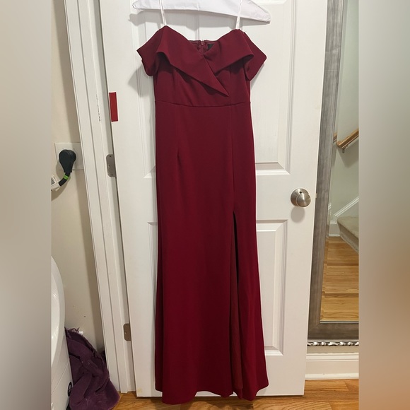 Lulus | Dresses | Lulus Off The Shoulder Burgundy Dress | Poshmark